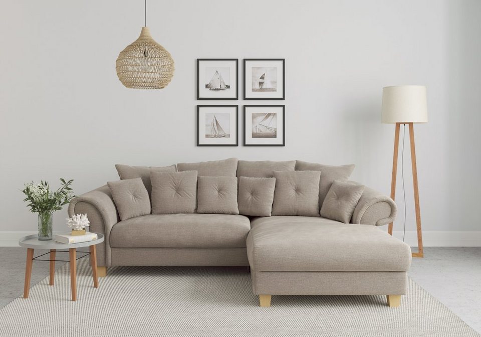 Home Affaire Ecksofa Queenie Ecksofa 2 Teile Sitzkomfort Zeitloses